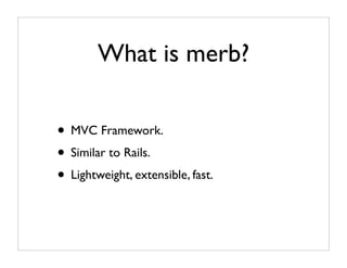 Practical Intro Merb | PDF
