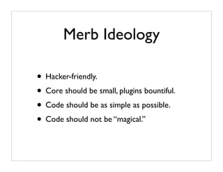 Practical Intro Merb | PPT