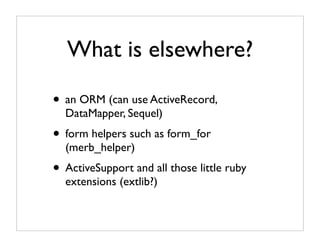 Practical Intro Merb | PPT