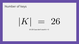Practical intro to cryptanalysis | PPT