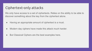 Practical intro to cryptanalysis | PPT