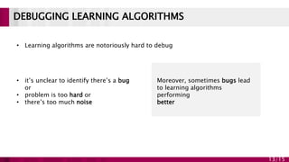 Practical issues in Machine Learning | PPTX