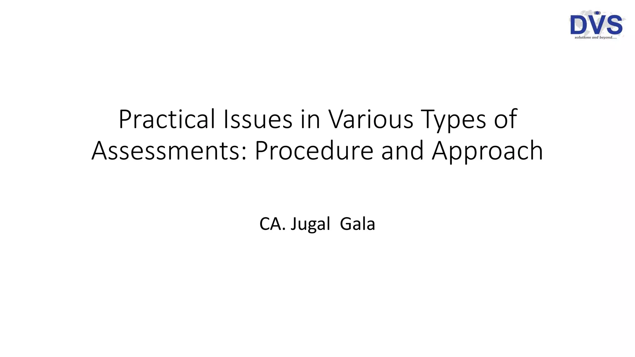 Practical issues in various types of assessment | PPTX | Personal Taxes ...