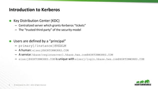 Practical Kerberos with Apache HBase | PPTX | Cloud Computing | Internet