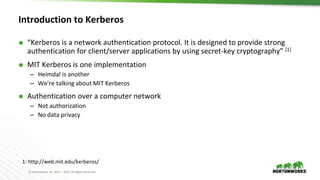 HBaseConEast2016: Practical Kerberos with Apache HBase | PPT