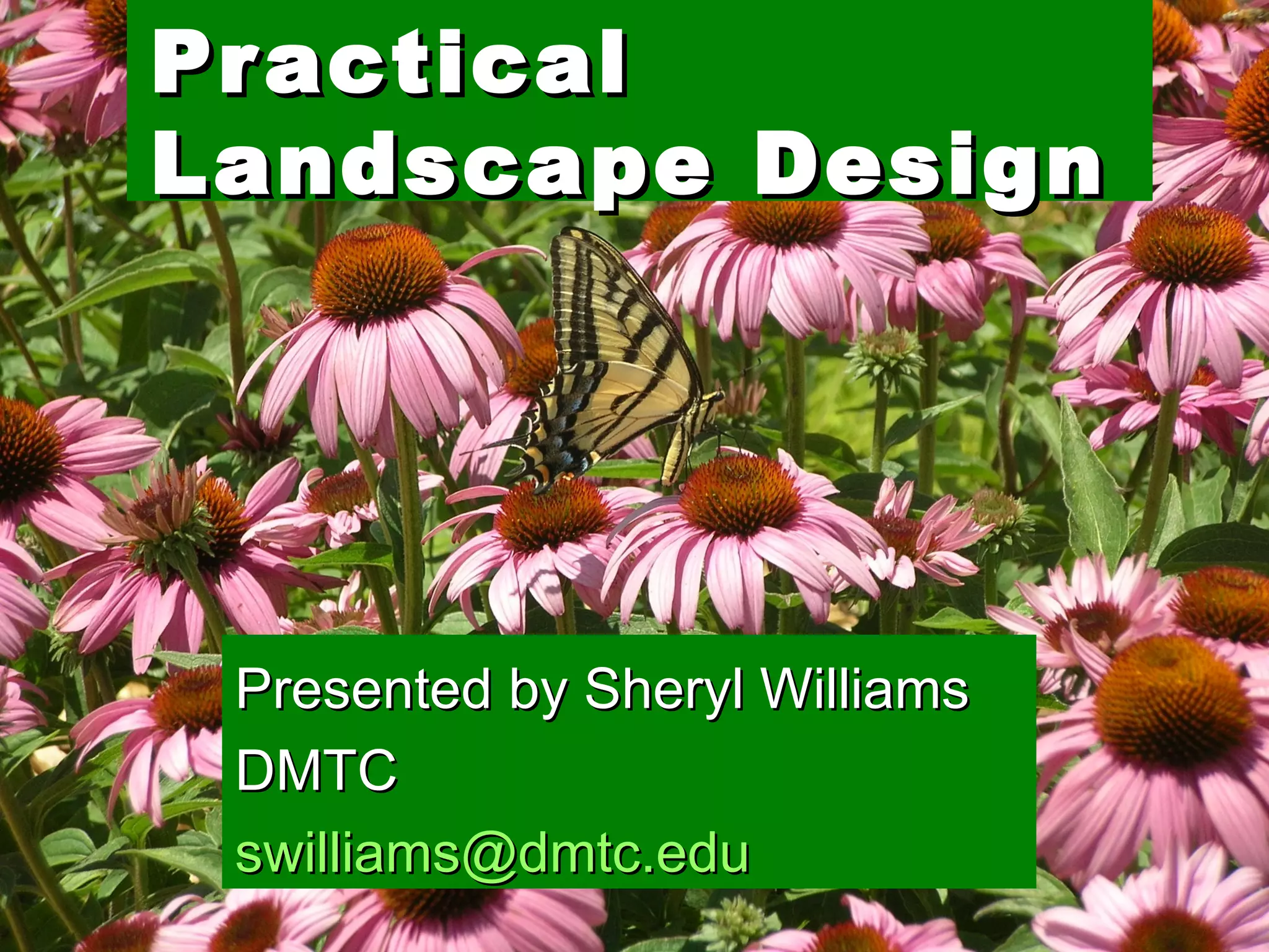 Practical Landscape Design Class | PPT