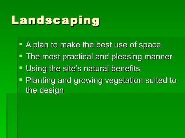 Practical Landscape Design Class | PPT