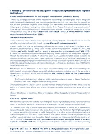PLC: No loss argument in construction claims | PDF