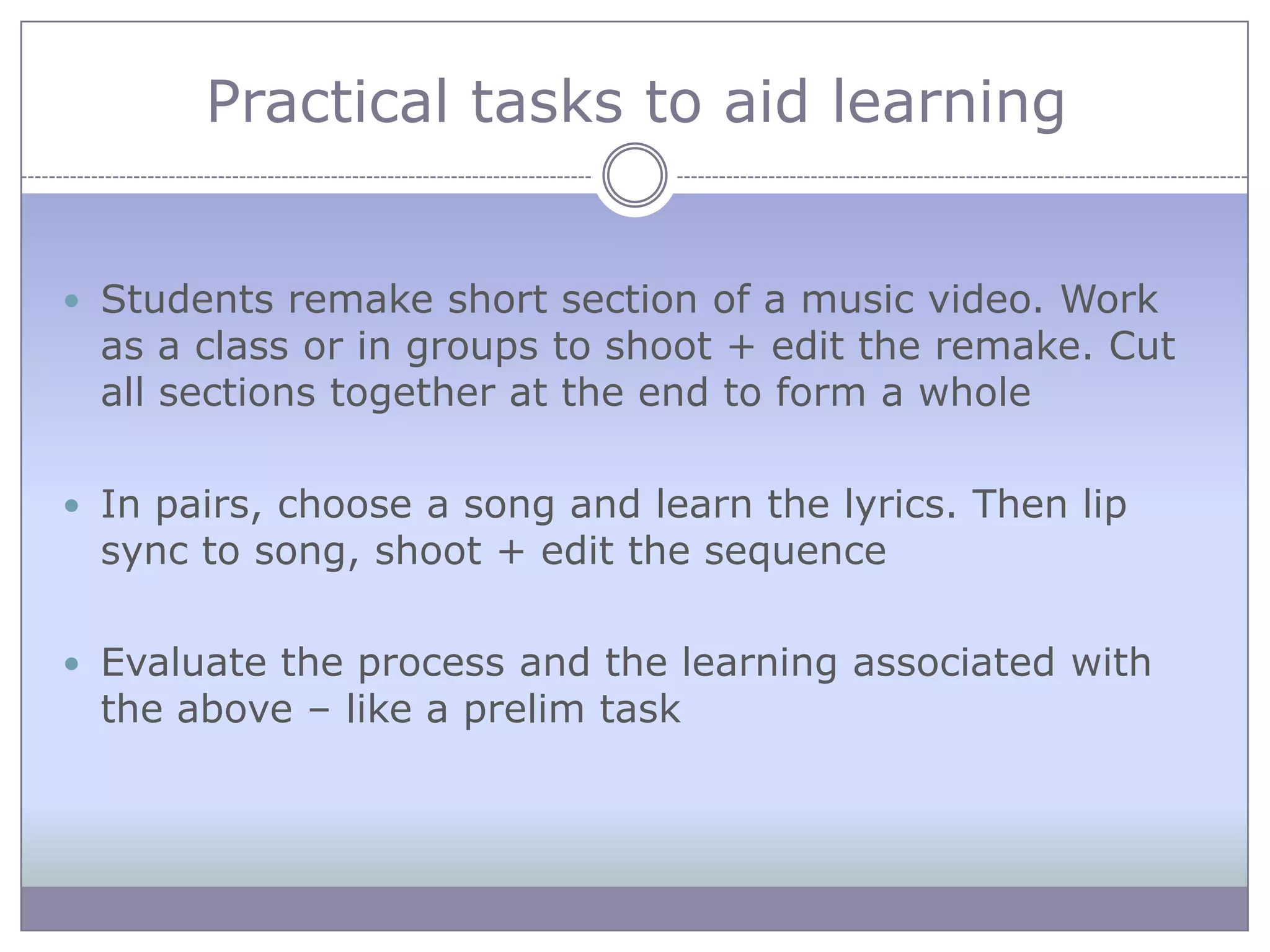Practical learning activities | PPT