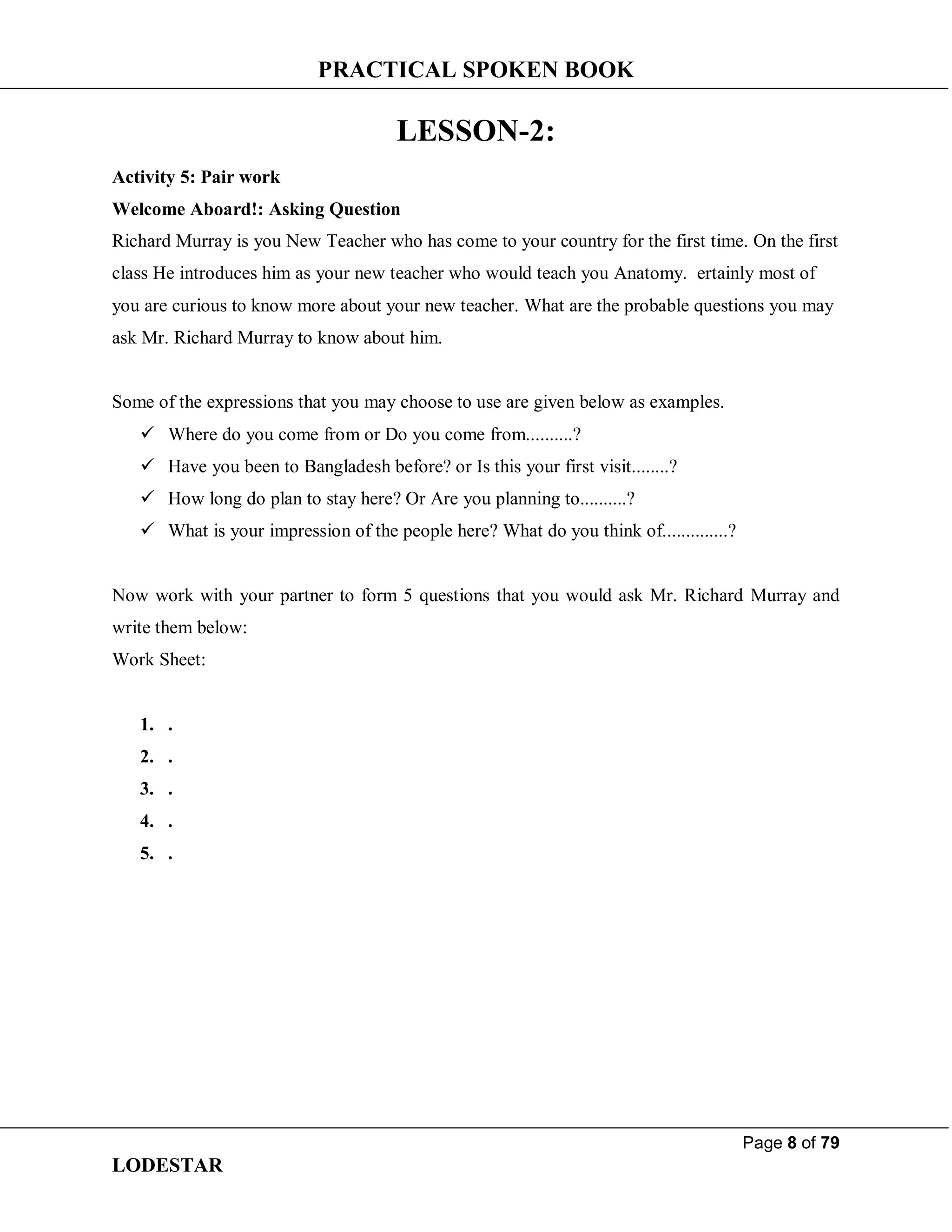 Practical lesson 02 | PDF