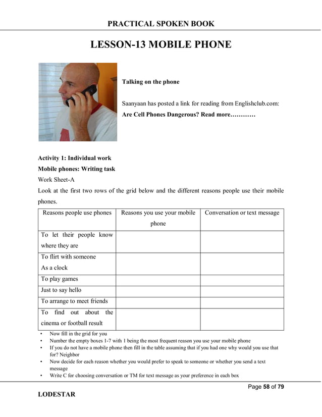 Practical lesson 13 | PDF