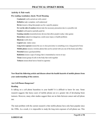 Practical lesson 13 | PDF