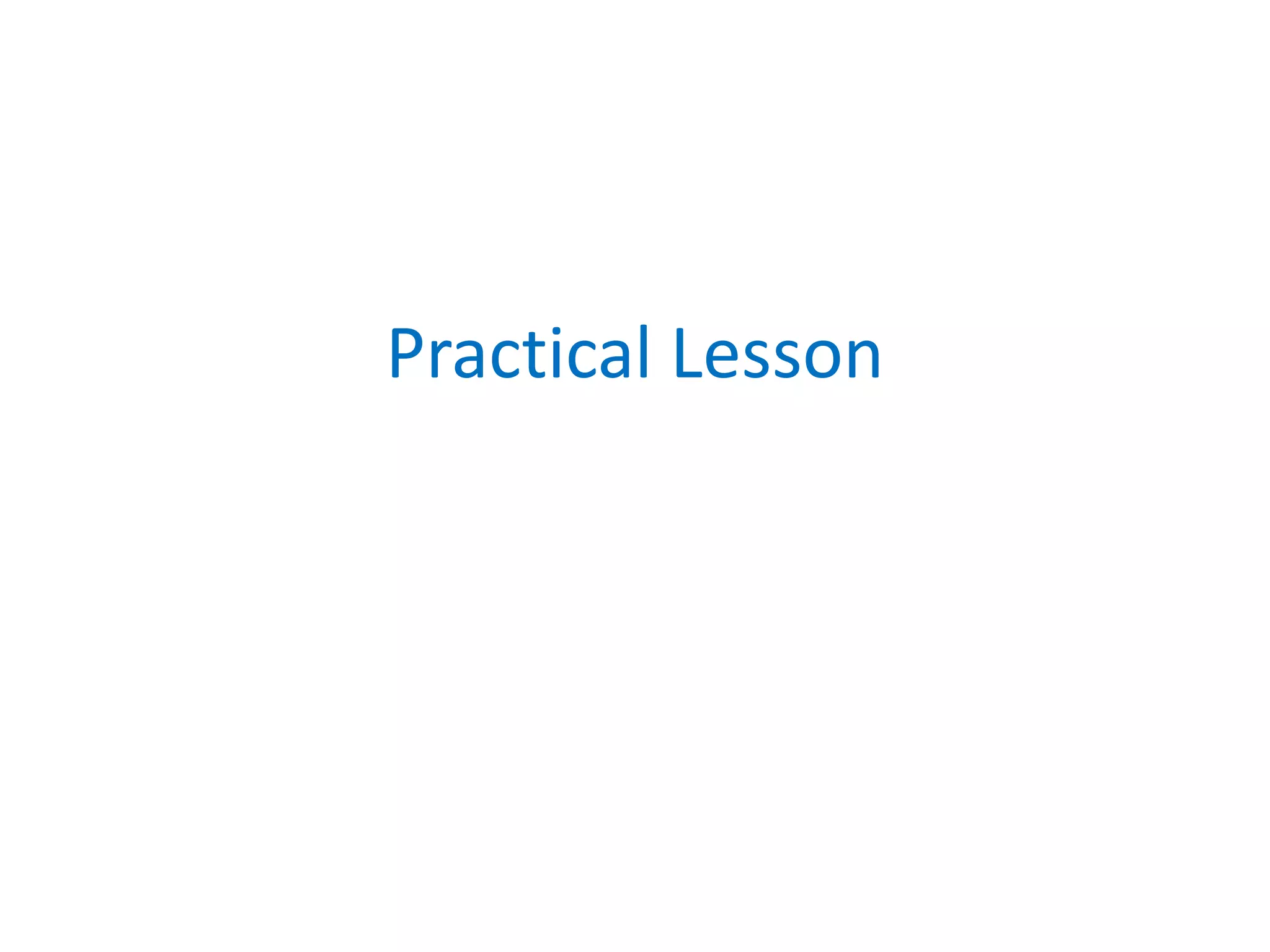 Practical lesson design a car | PPTX