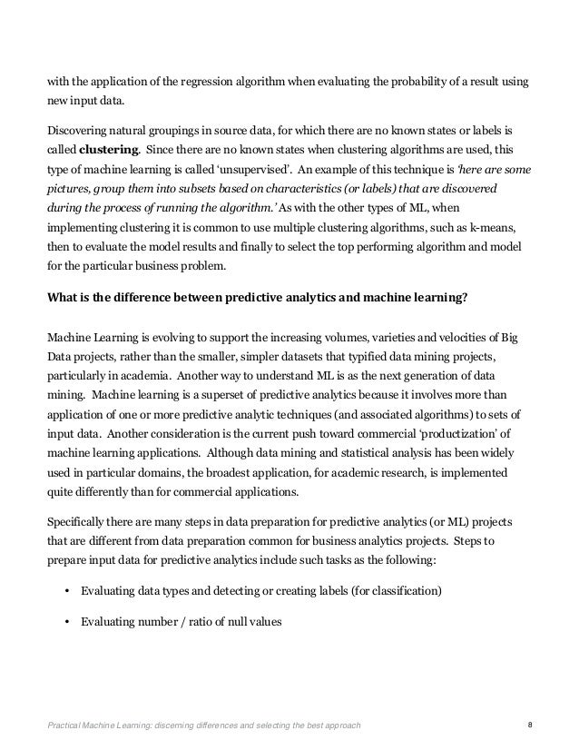 Practical Machine Learning