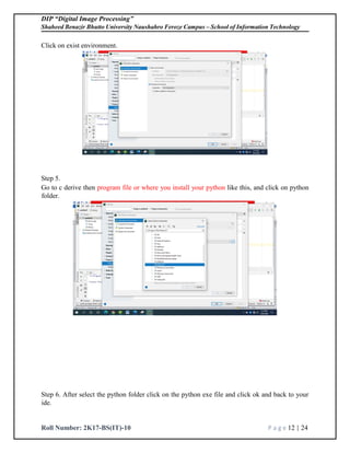 Lab manual of Digital image processing using python by khalid Shaikh | PDF