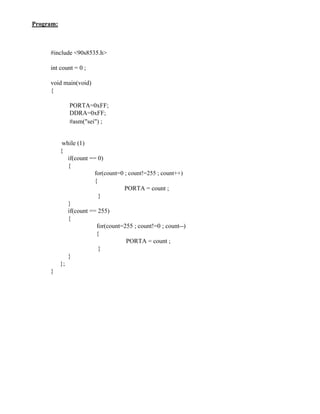 Embedded System Practical manual (1) | DOCX