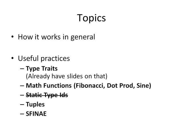Practical Meta Programming | PPT
