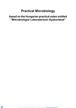 Practical microbiology | PDF