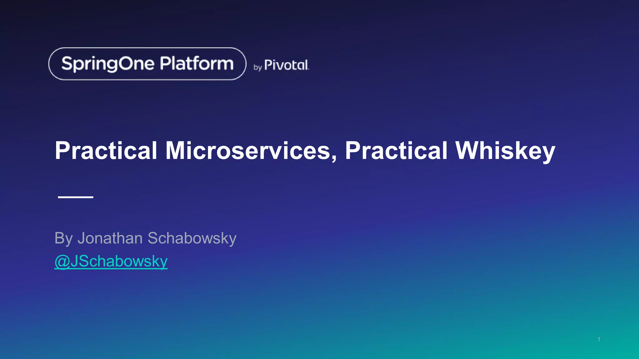 Practical Microservices, Practical Whiskey | PPTX