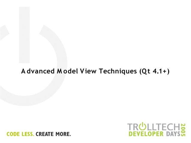 Practical Model View Programming | PPT