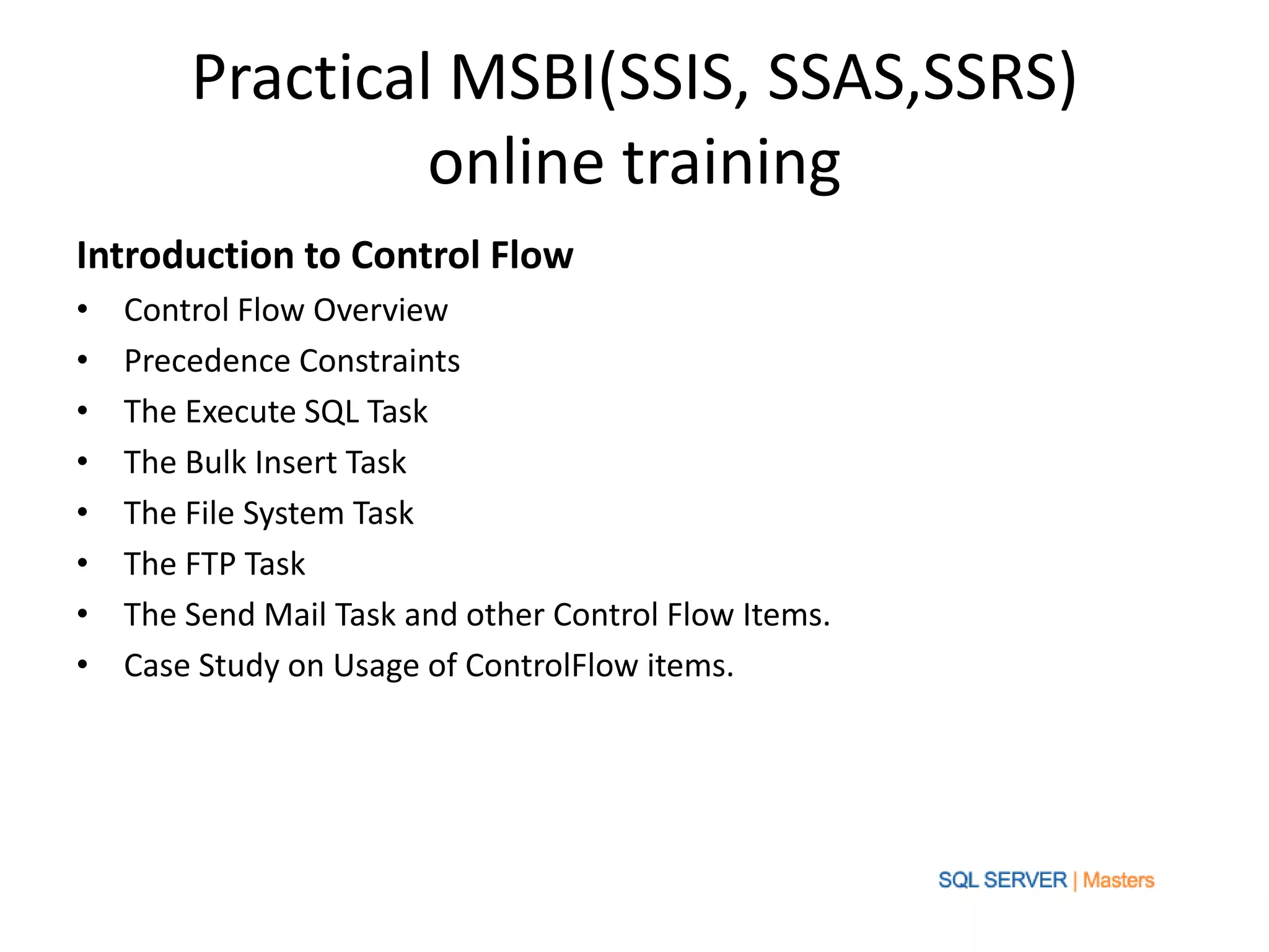 Practical msbi(ssis, ssas,ssrs) | PPTX