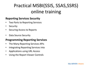 Practical msbi(ssis, ssas,ssrs) | PPTX