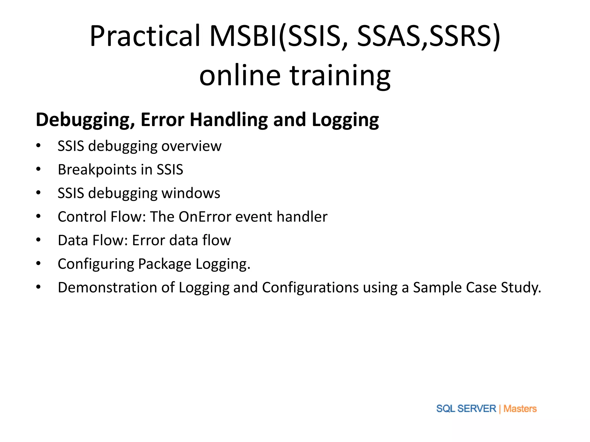 Practical msbi(ssis, ssas,ssrs) | PPTX