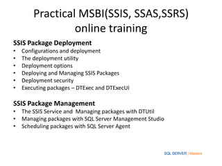 Practical msbi(ssis, ssas,ssrs) | PPTX