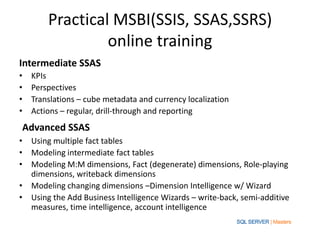 Practical msbi(ssis, ssas,ssrs) | PPTX