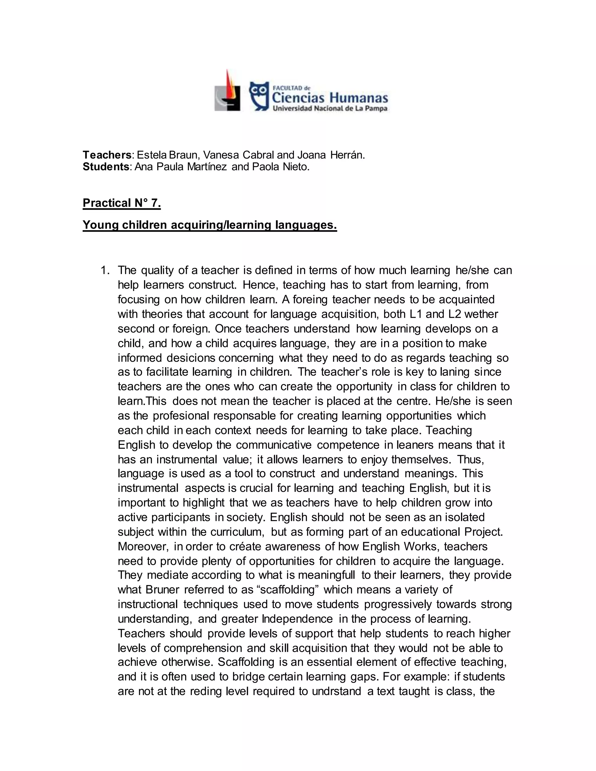 Practical n 7 practice ii | PDF