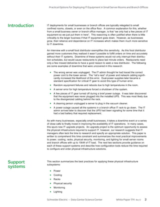 Practical Options for Deploying IT Equipment in Small Server Rooms and ...