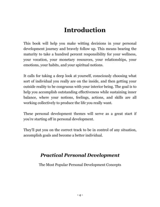 Practical Personal Development | PDF
