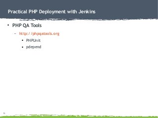 Practical PHP Deployment with Jenkins | PPT