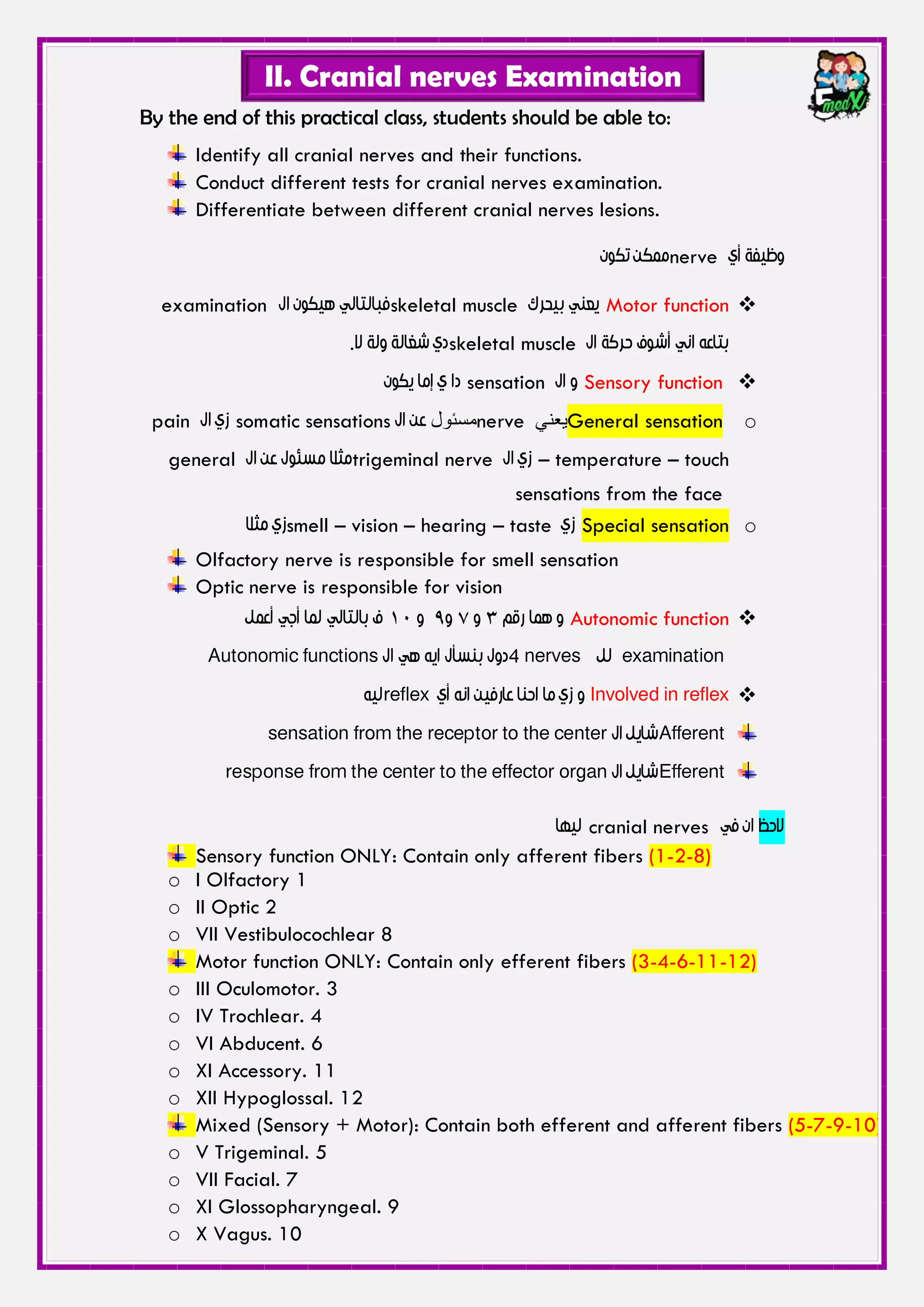 Practical physiology cns | PDF