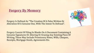 Forensic Question Document Examination, | PPTX | Crime & Harmful Acts ...