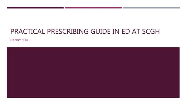 Practical Prescribing Guide | PPTX