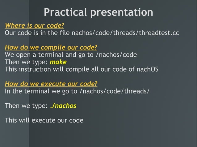 Practical presentation | PPT