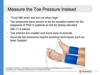 Interpreting toe and ankle pressure curves and results when using ...