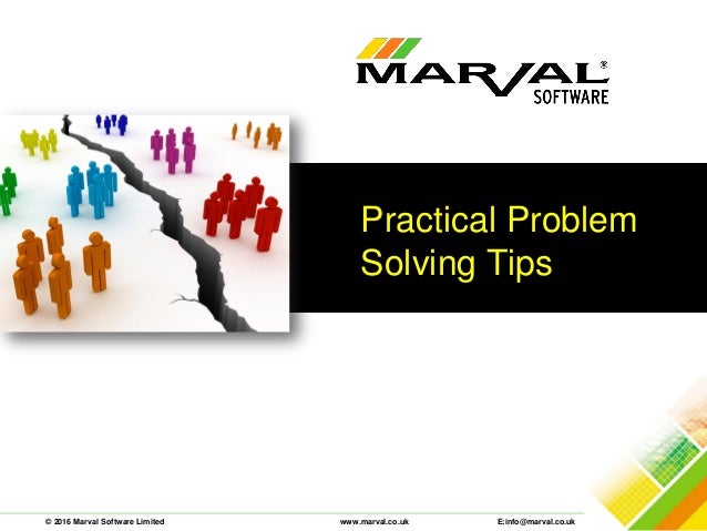 Practical problem solving tips