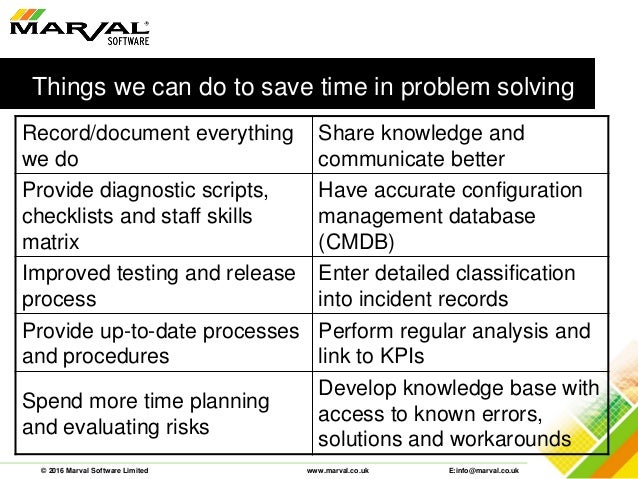Practical problem solving tips