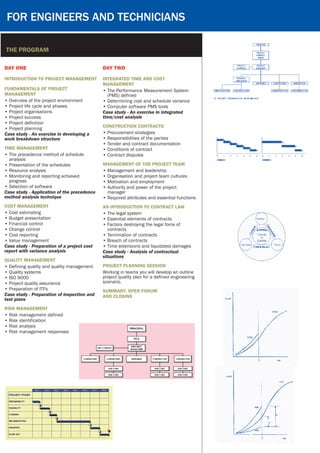 Practical Project Management for Engineers & Technicians | PDF