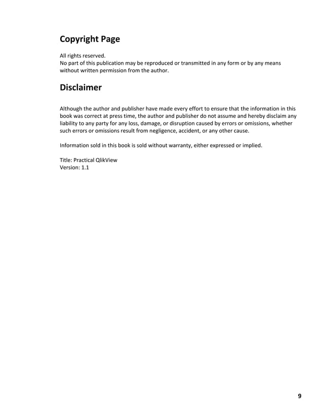 Practical qlikview 25 page sample | PDF