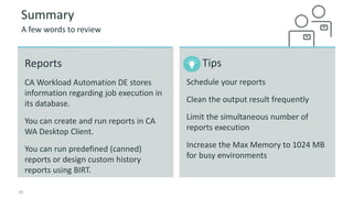 Practical Reporting for Effective Analytical Data Intelligence with CA ...