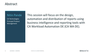 Practical Reporting for Effective Analytical Data Intelligence with CA ...