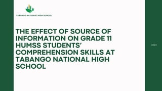 Practical Research for grade 12 students | PPT