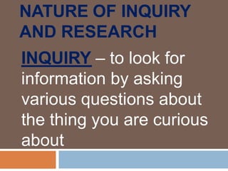 PRACTICAL RESEARCH 1 FOR GRADE 11 STUDENTS | PPTX