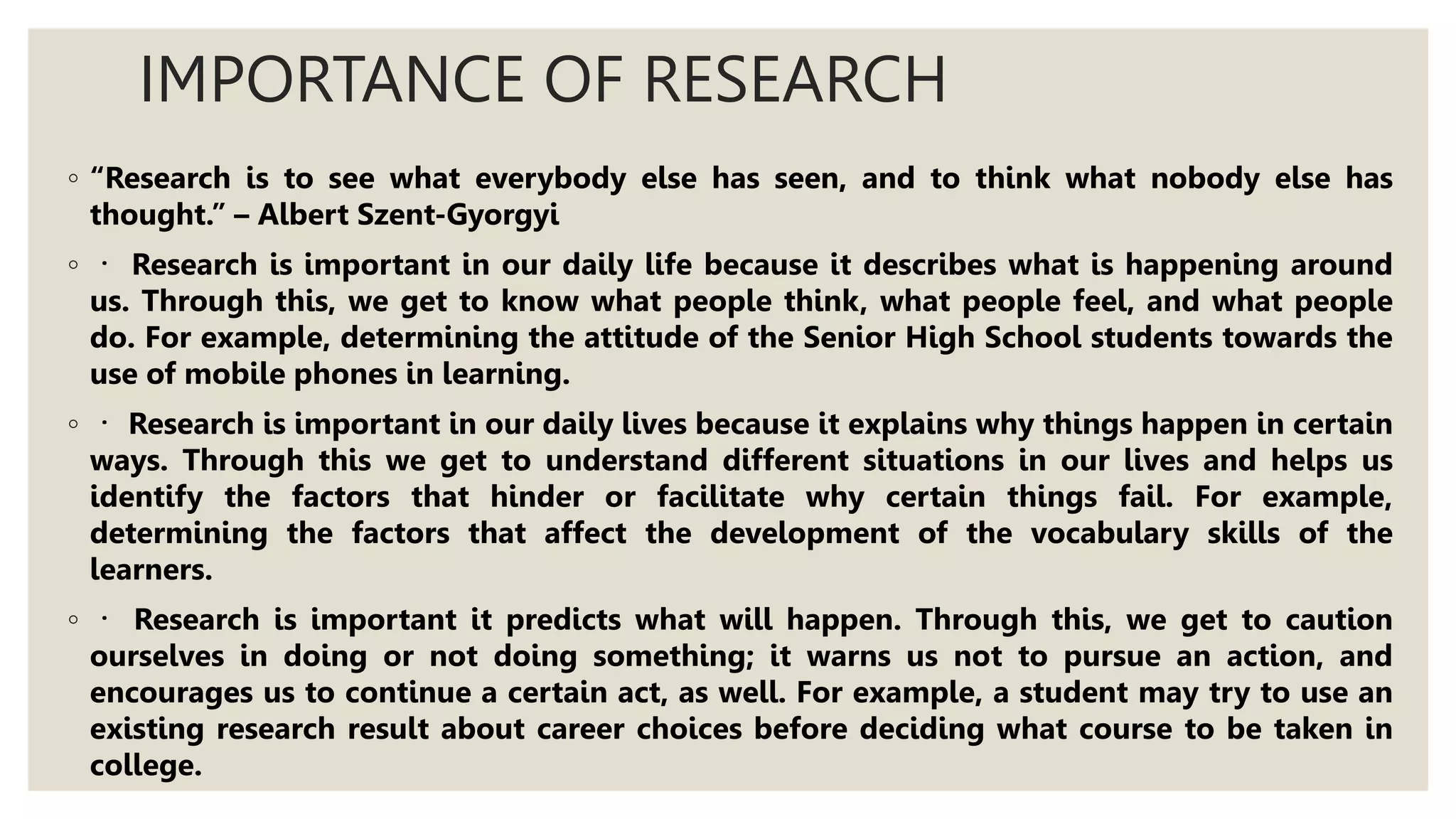 PRACTICAL RESEARCH 1 -lesson 1.pptx | Educational Assessment | Education