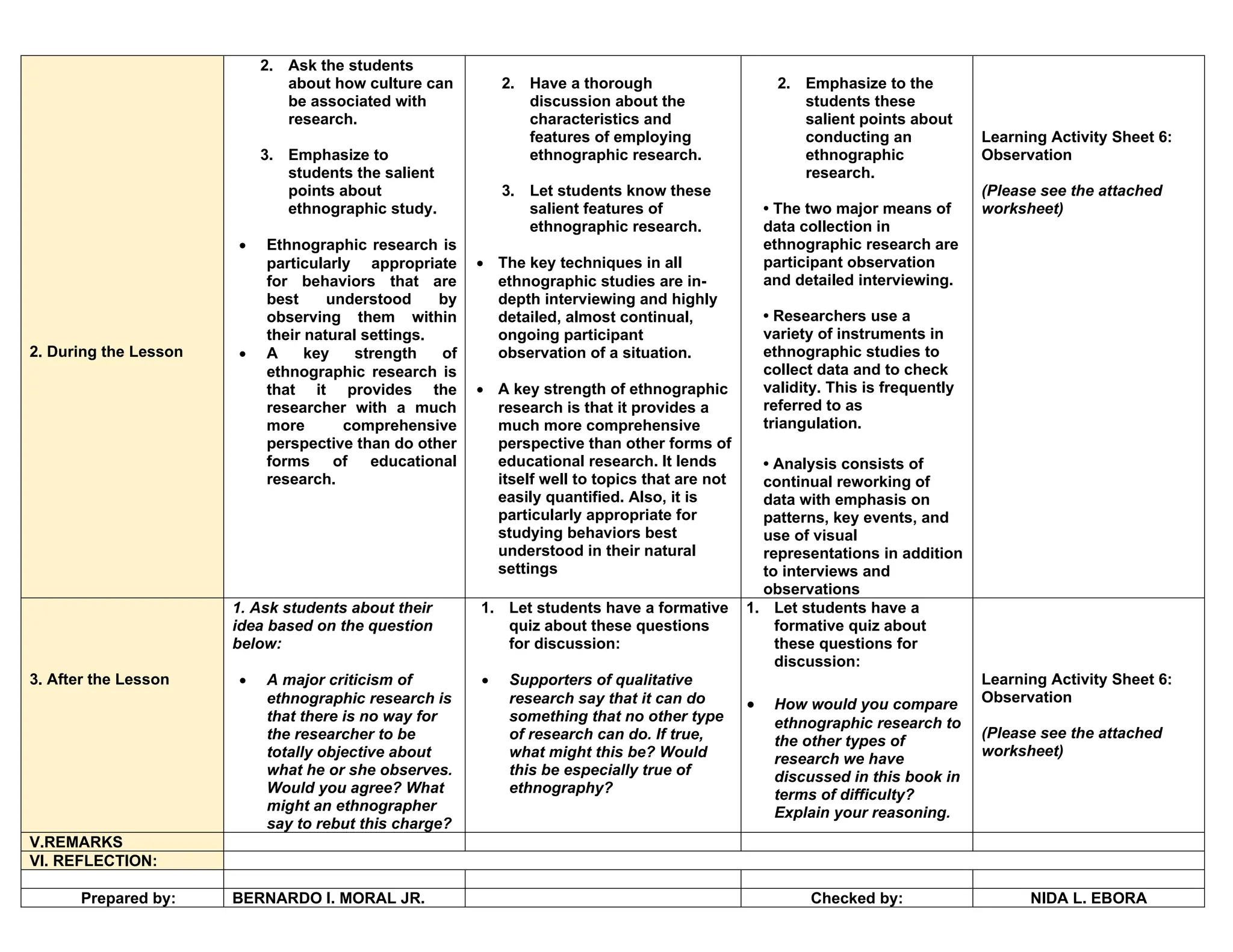 Practical Research 1-Lesson Plan/ Exemplar.docx | Educational Assessment | Education