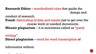 ethical standards in RRL PRACTICAL RESEARCH 1 WEEK 7 .pptx