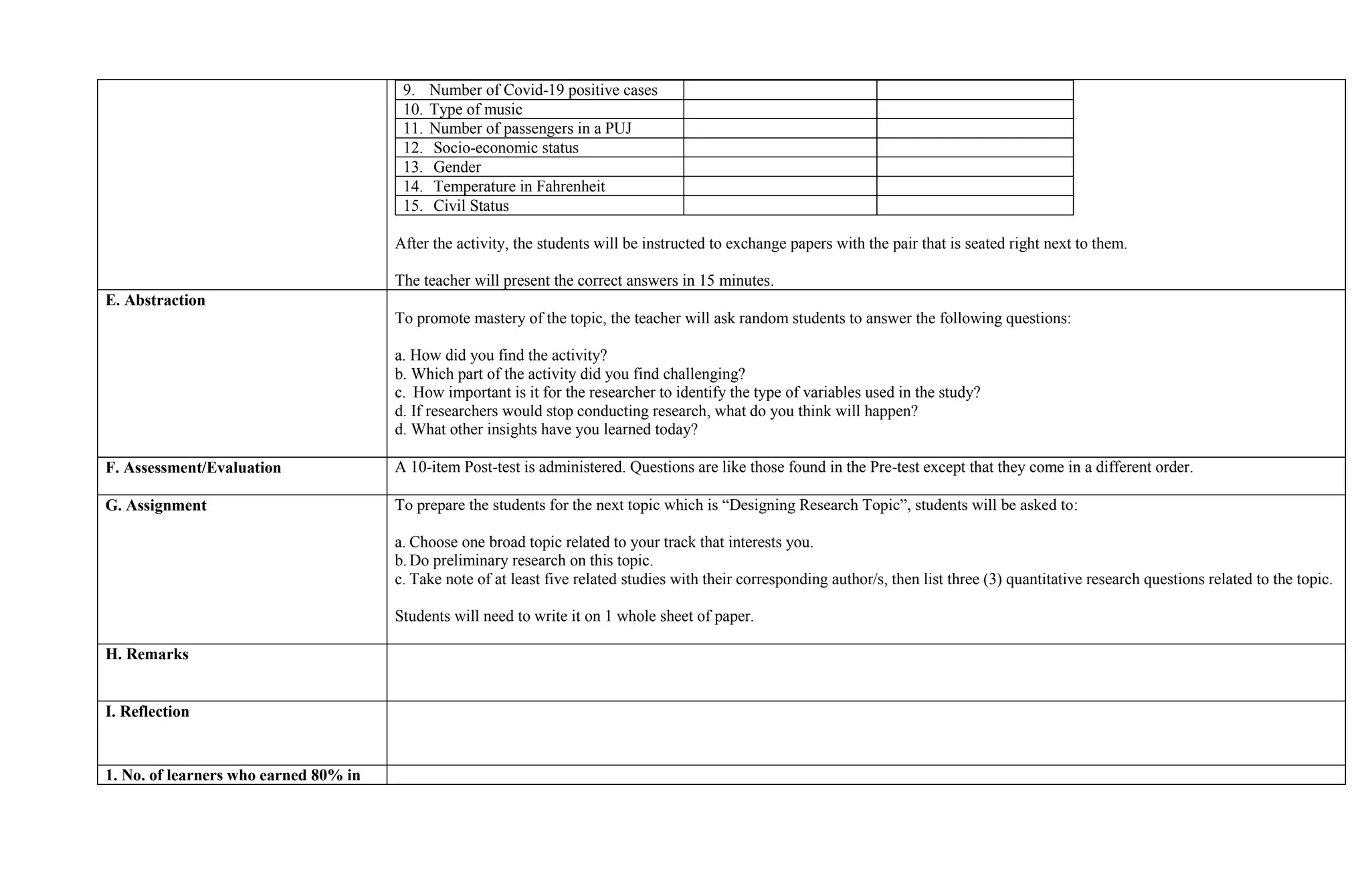 Practical Research 2 - Lesson Plan on Research Variables.docx